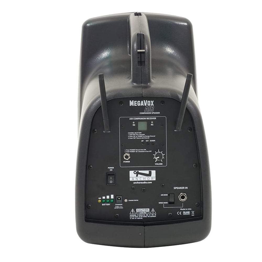 Anchor Audio MEGA-DP4-AIR-HHBB MegaVox 2 Deluxe AIR Portable PA System ...